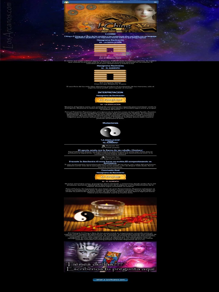 I-Ching - Declinación - La Disolucion - Nacimiento - El Aumento | PDF