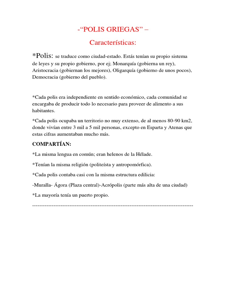 Polis Griegas | PDF