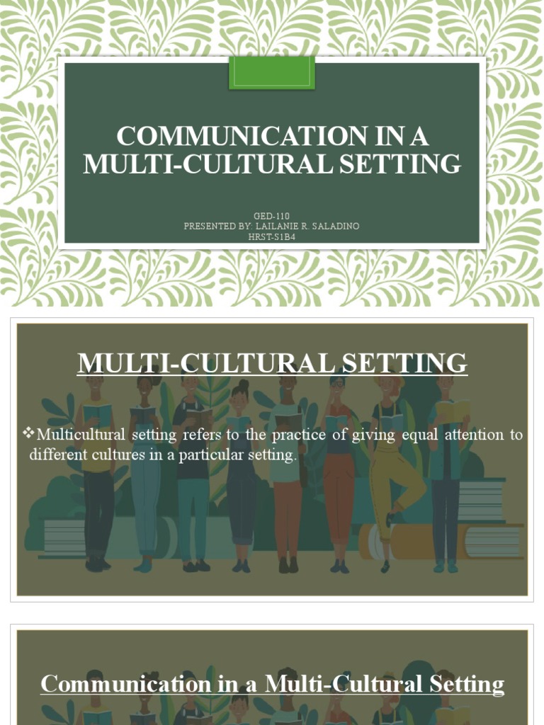 Communication in Multi - Cultural | PDF