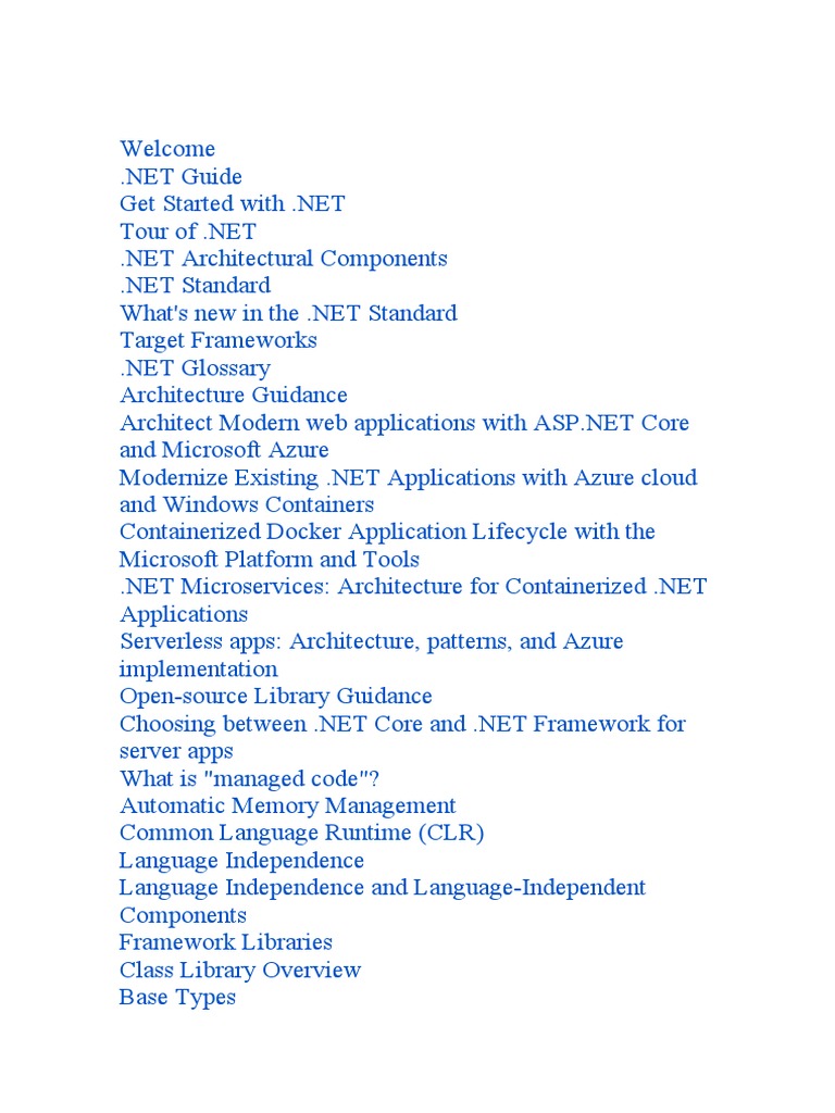 .NET and C# Development Guide | PDF | C Sharp (Programming Language ...