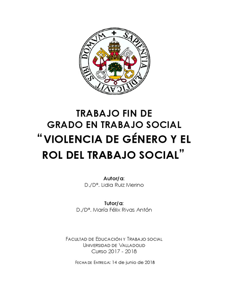 TFG G3264 | Descargar gratis PDF | La violencia contra las mujeres | Abuso infantil