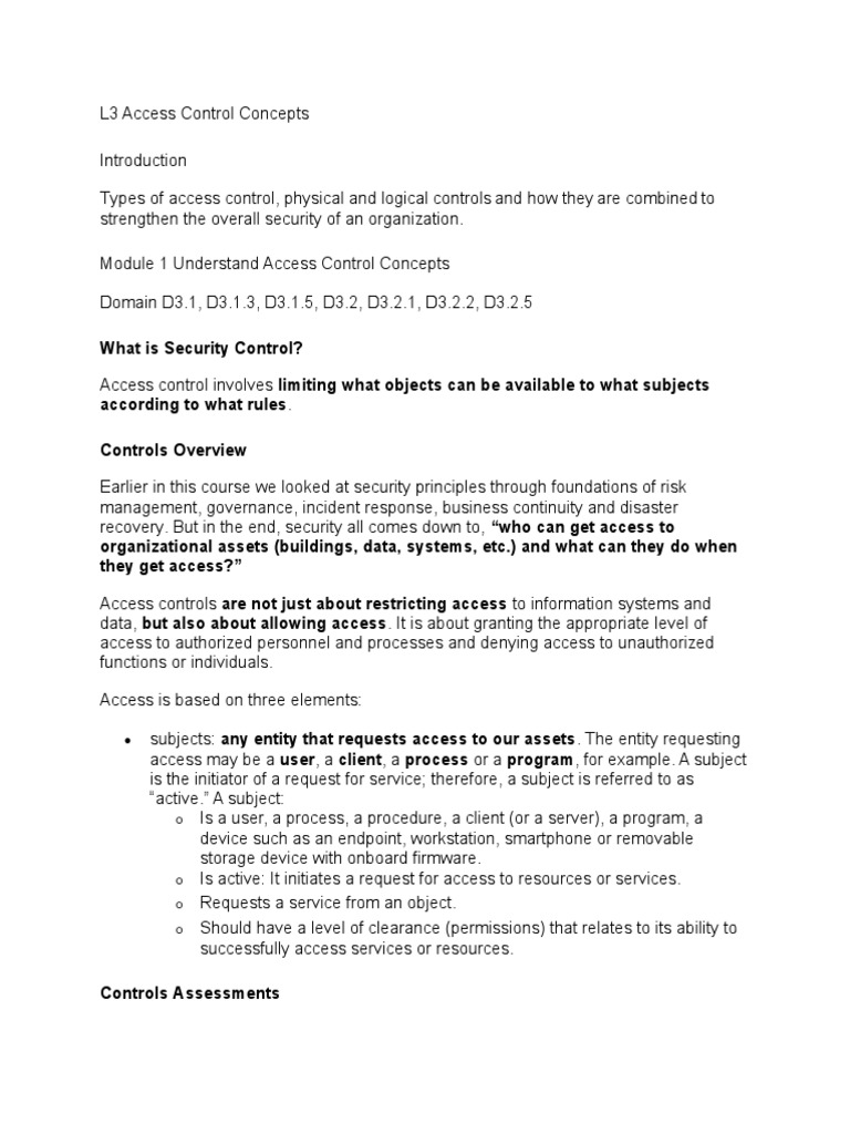 Access Control & Security Essentials | PDF | Computer Network | Computer Access Control