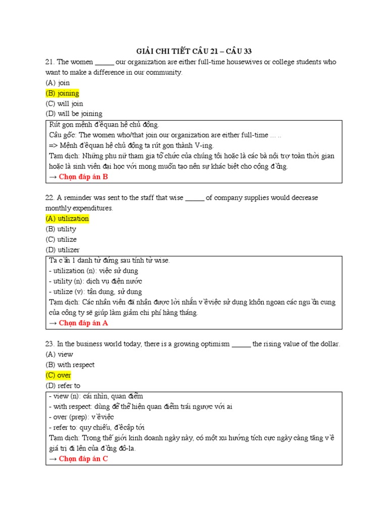 Giaichitiettoeicc21 c33 | PDF