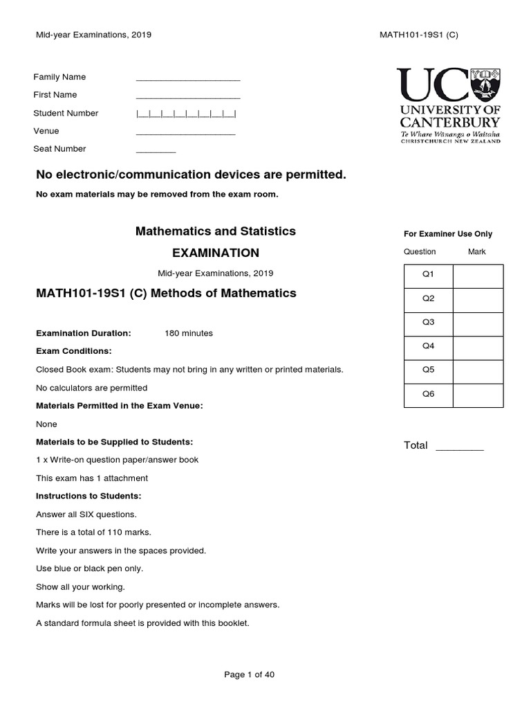 Math 101 Pdf Area Mathematics