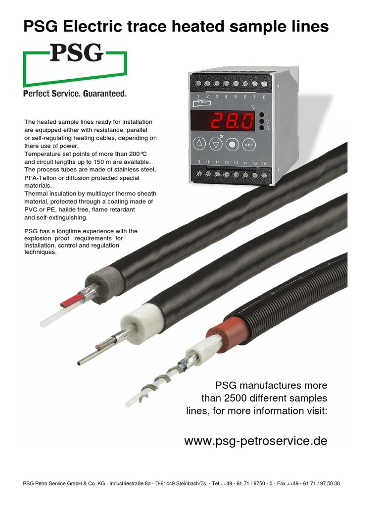 Handling Instruction Heated Sample Lines | PDF | Electrical Resistance ...