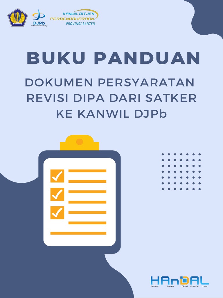 Buku Panduan Dokumen Persyaratan Revisi DIPA | PDF