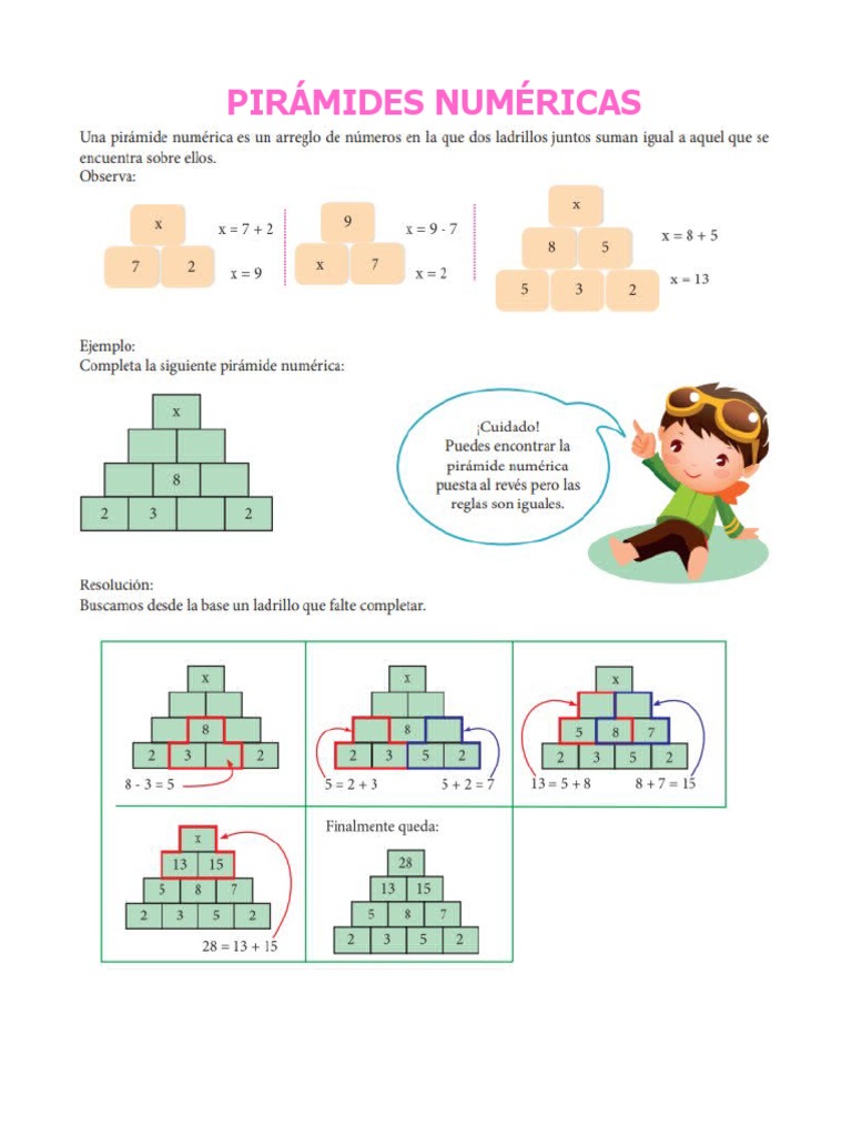 Ficha 05-05-2023 RM - Piramide Numerica | PDF
