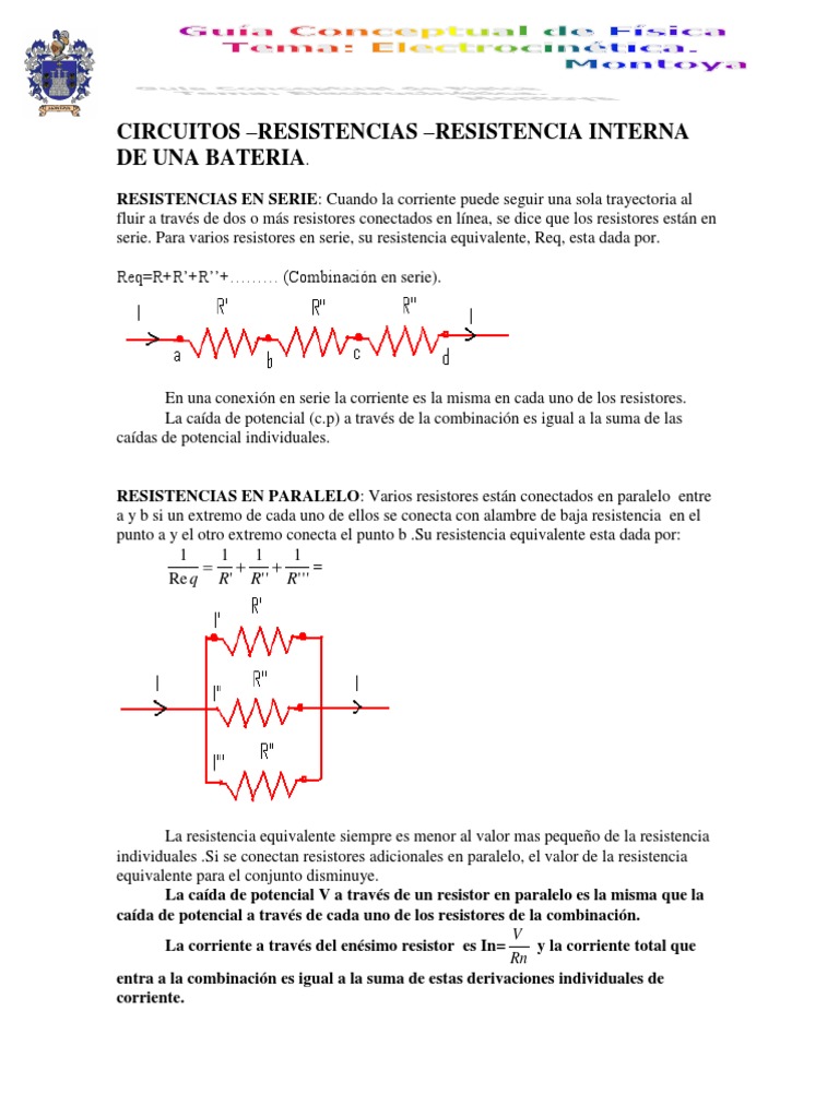 Circuitos-Resistencias-Resistencia Interna-Potencia-Calor | PDF ...