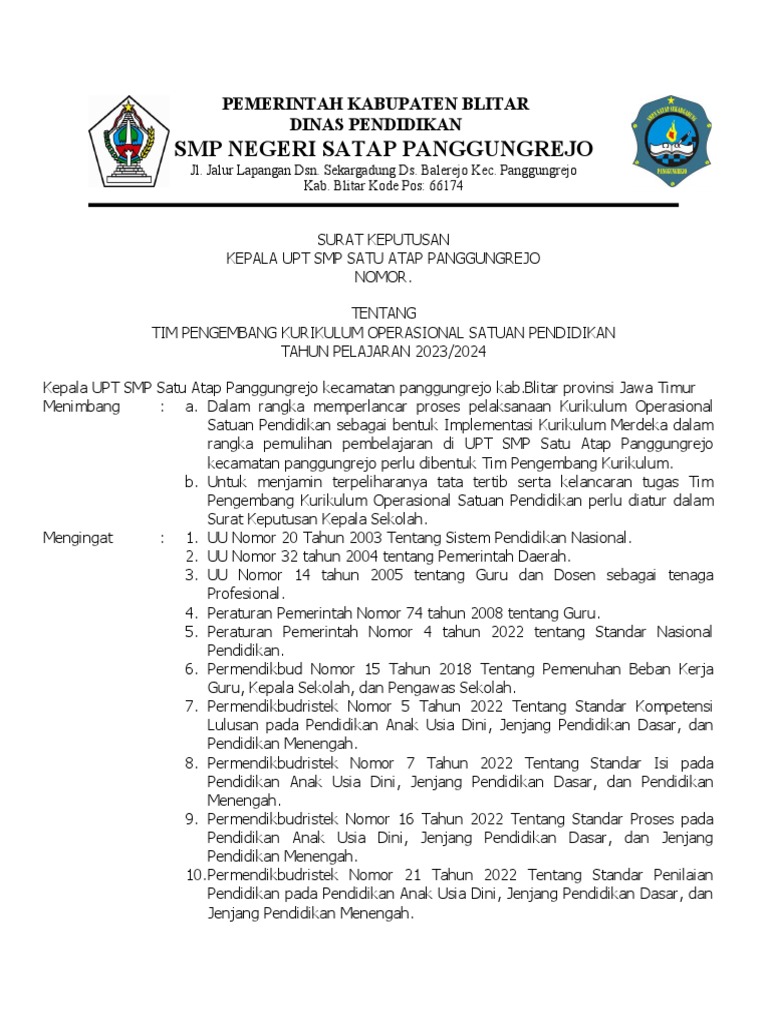 SK Kosp Baru | PDF | Bisnis