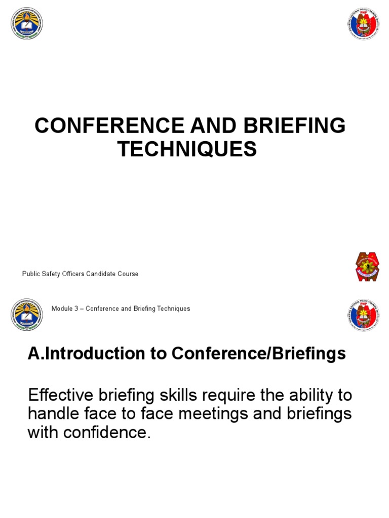 Conference Briefing Techniques | PDF | Information | Attitude (Psychology)