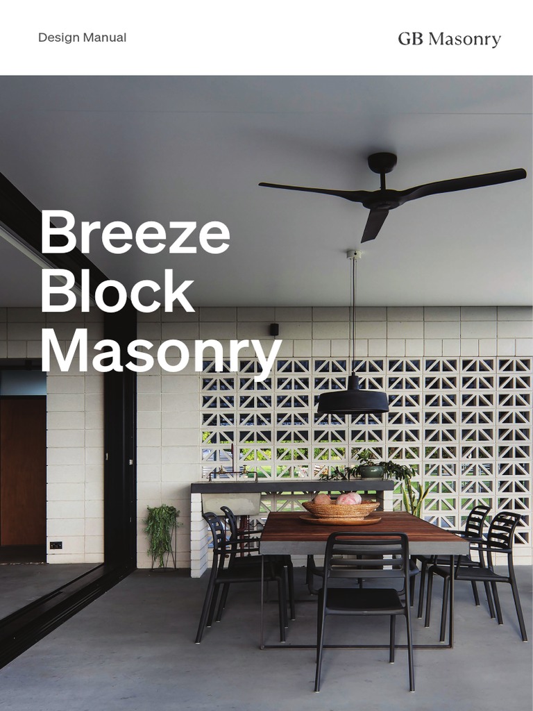 Breeze Block Design and Specifications | PDF | Concrete | Masonry