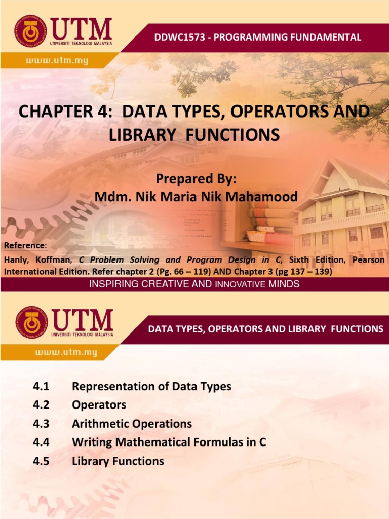 Chapter 4 Pdf Data Type Integer Computer Science 2360