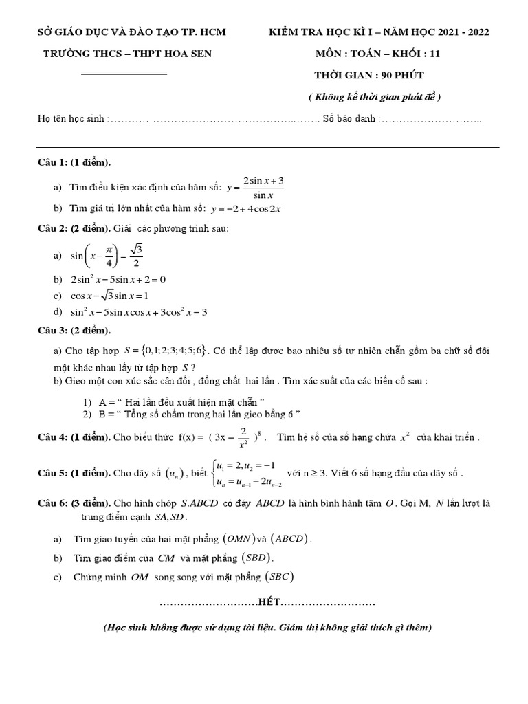 De Khoi 11-Hki | PDF