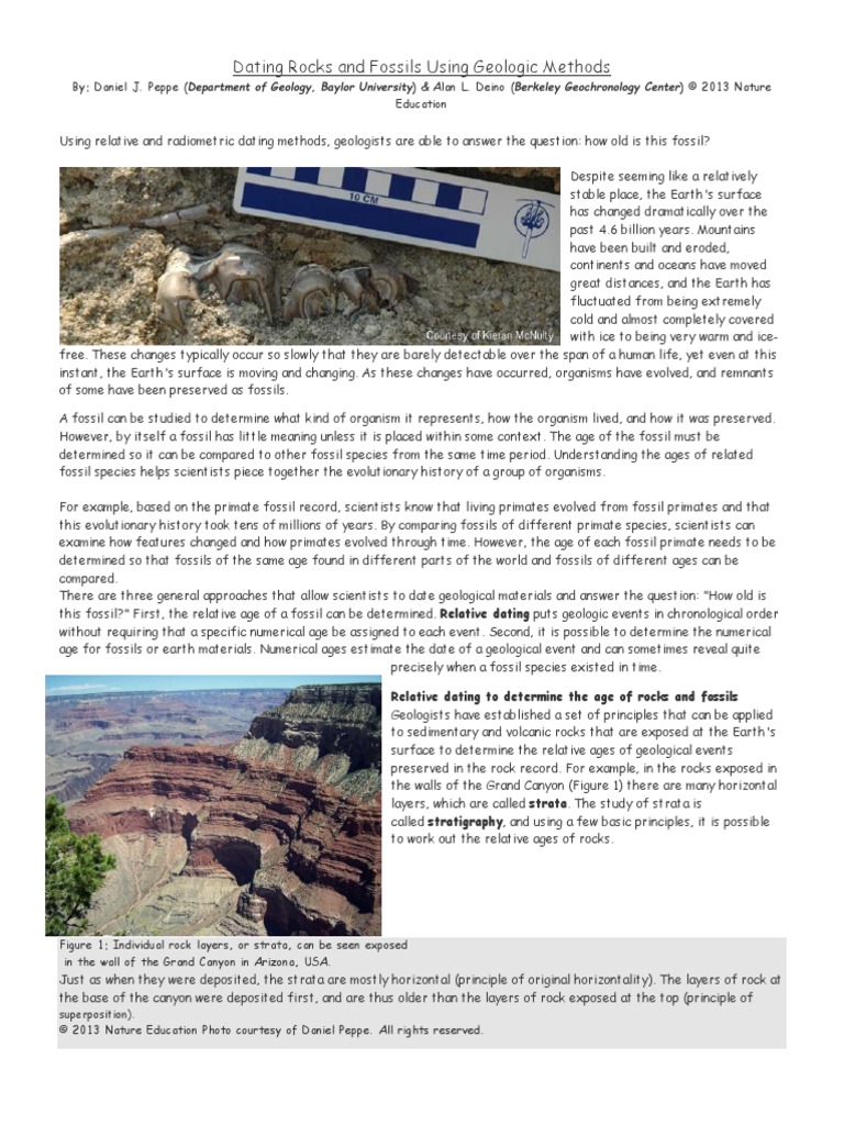 Dating Rocks and Fossils Using Geologic Methods | PDF | Isotope | Radioactive Decay