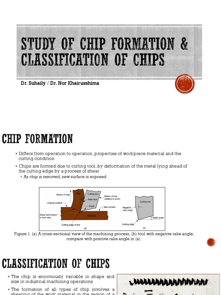 Study of Chip Formation & Classification of Chips | PDF | Machining | Steel