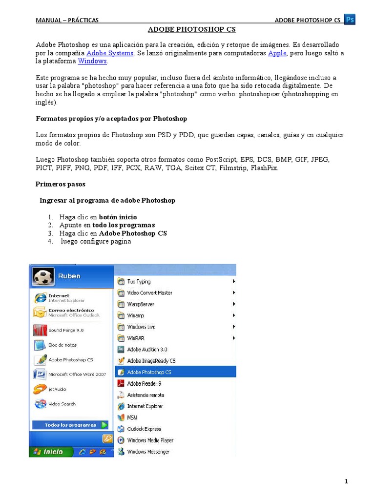 Adobe Photoshop - Manual | PDF | Adobe Photoshop | Informática
