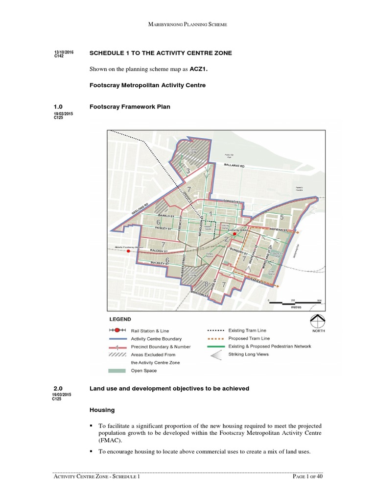 Footscray Activity Centre Plan | PDF | Infrastructure | Transport