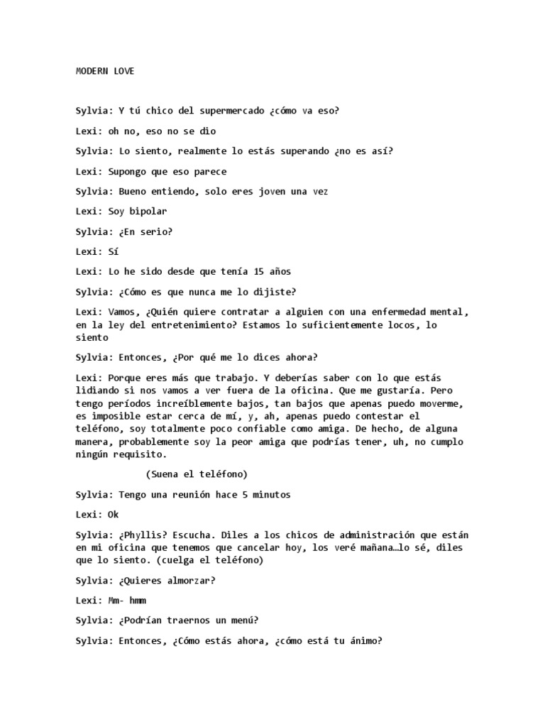 Modern Love-Lexi | PDF