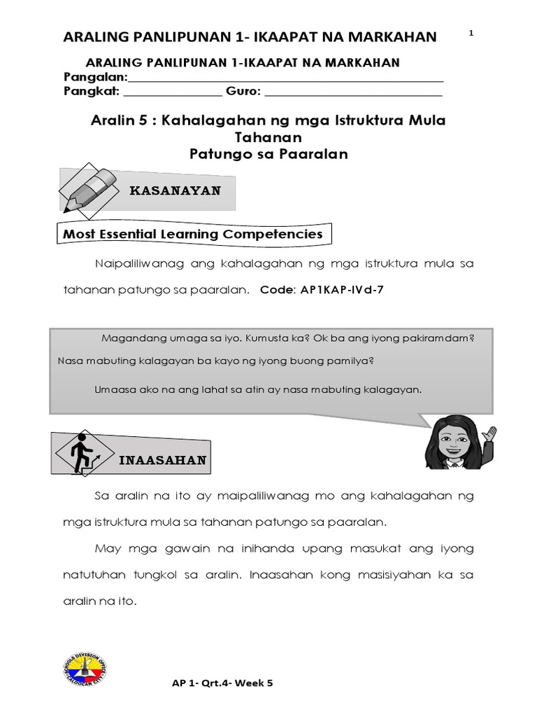 AP 1 Q4 Week 5 | PDF AP 1 Q4 Week 5 | PDF