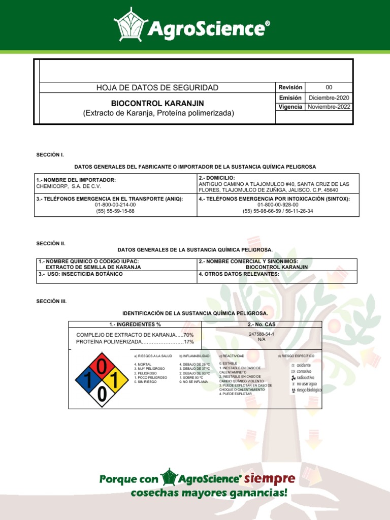 Karanjin: Insecticida y Riesgos Asociados | PDF | Química