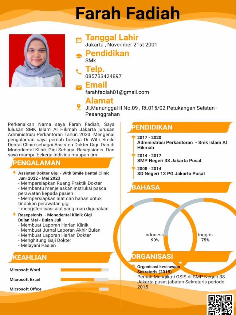 CV Farah Fadiah ( AXEl Dental ) | PDF