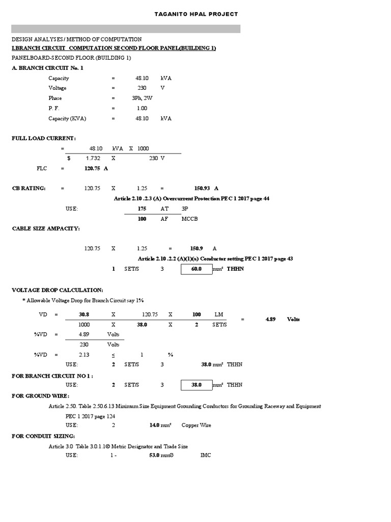 Method of Computation | PDF | Electrical Conductor | Wire