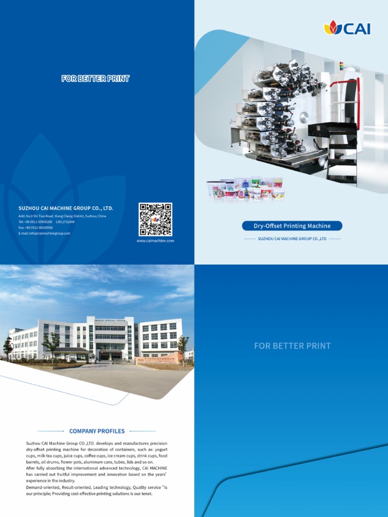 英文版 CAI Machine Group catalog | PDF
