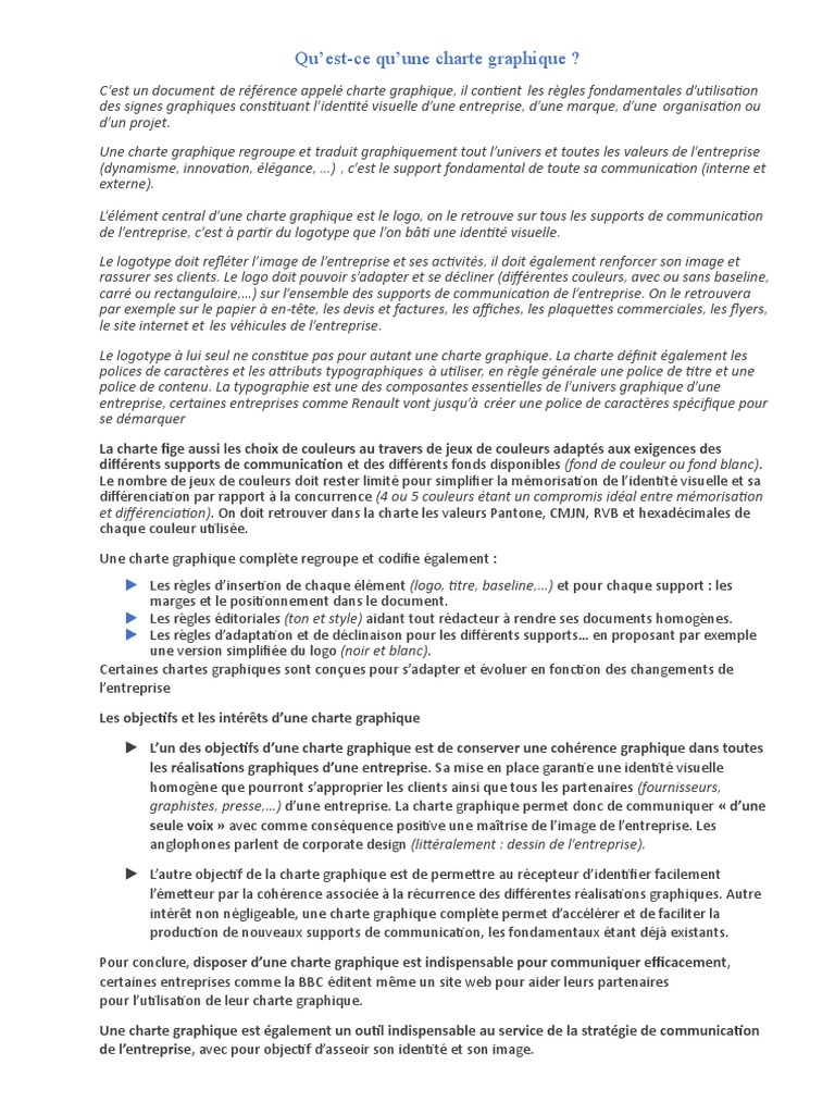 Comprendre la charte graphique essentielle | PDF | Logos | Site web ...