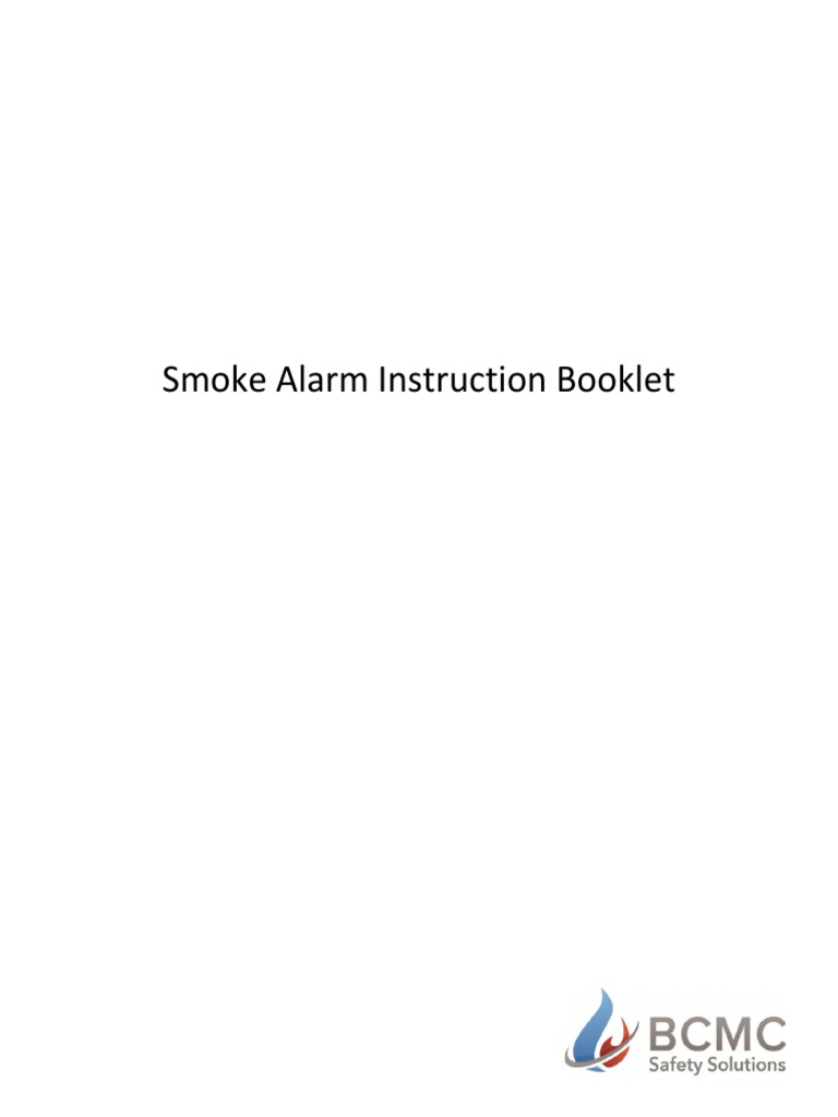 Smoke Alarm Instructions Guide For Tenants - VIC | PDF | Safety | Equipment