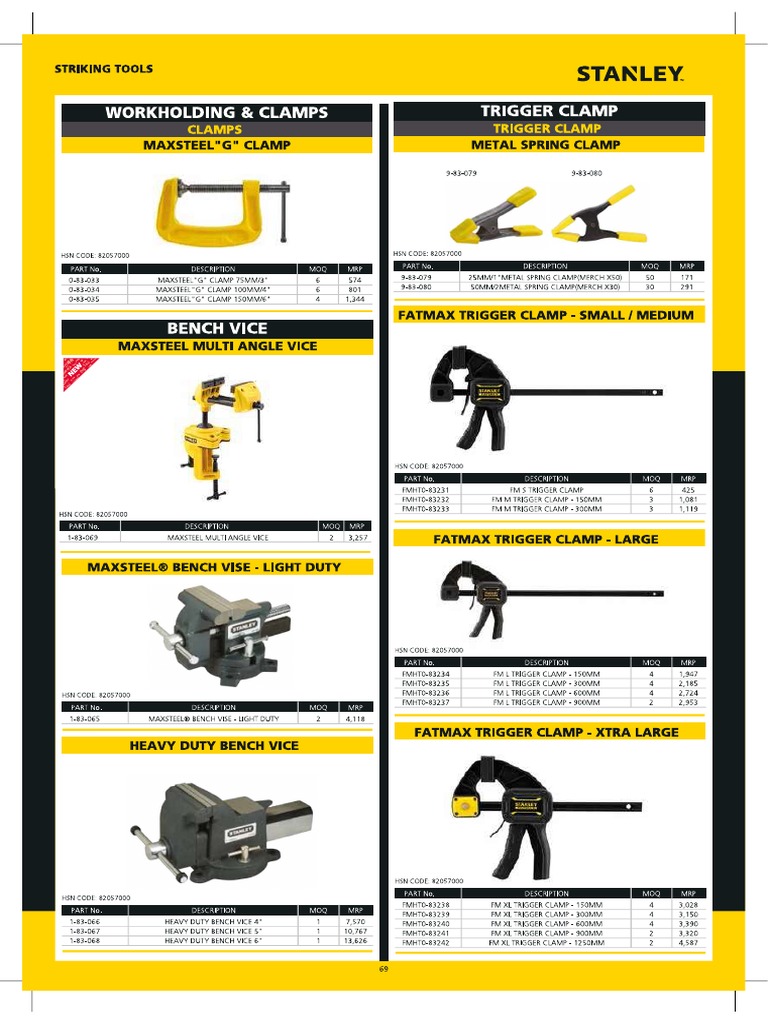 Stanley Price List - PG No 71to84 | PDF