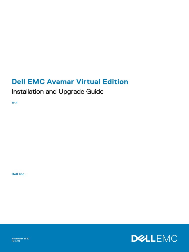 Avamar Virtual Edition 19.4 Installation and Upgrade Guide | PDF ...