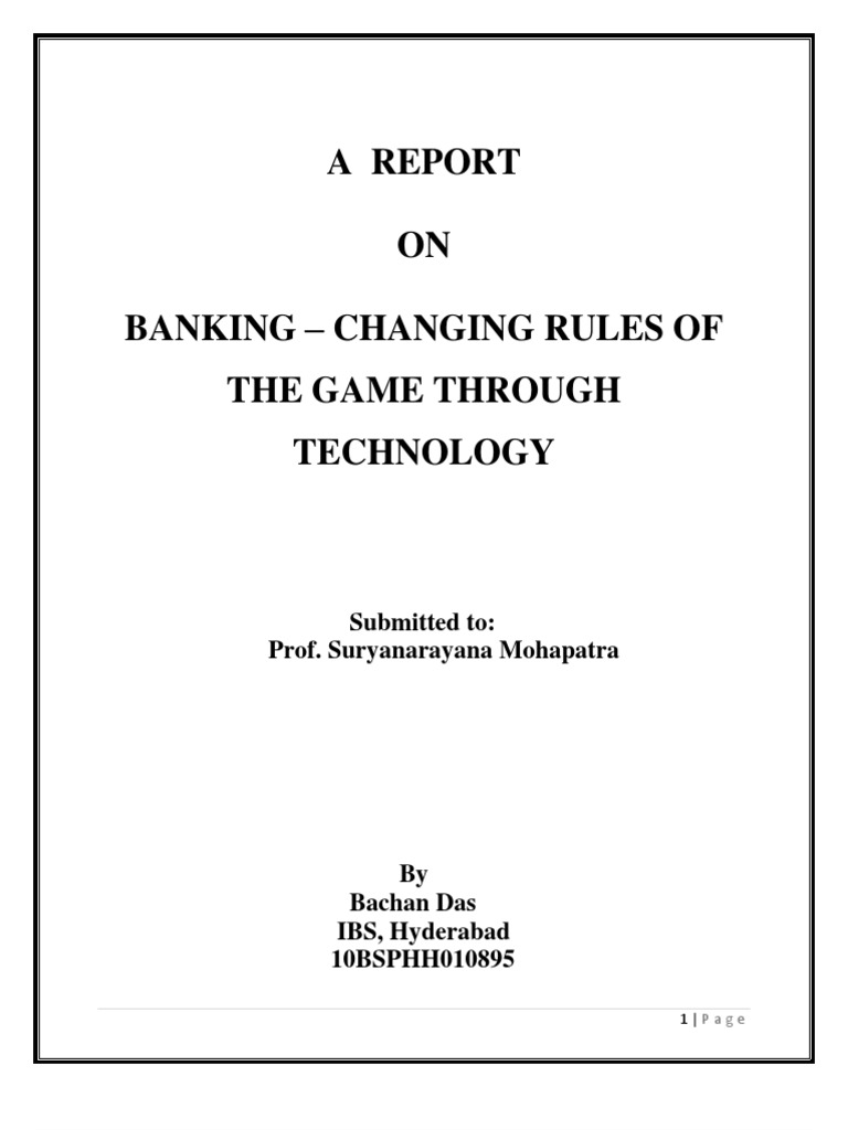 Bachan Das - Banking Final Project | PDF | Automated Teller Machine ...
