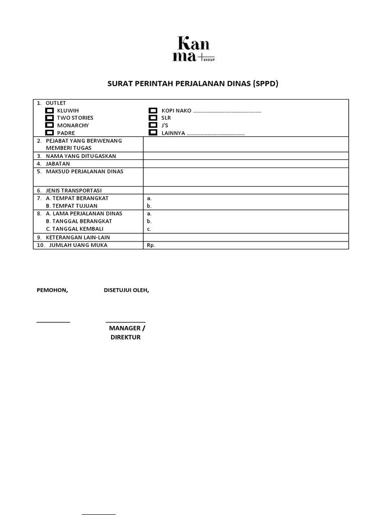 Forms Permintaan Dana-1 | PDF