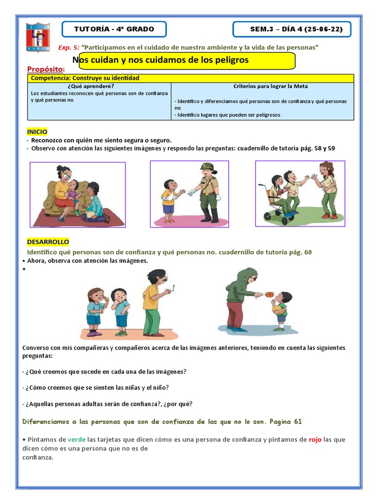 Exp 2 S4 D4 TUTORIA Te Digo Lo Que Siento | PDF