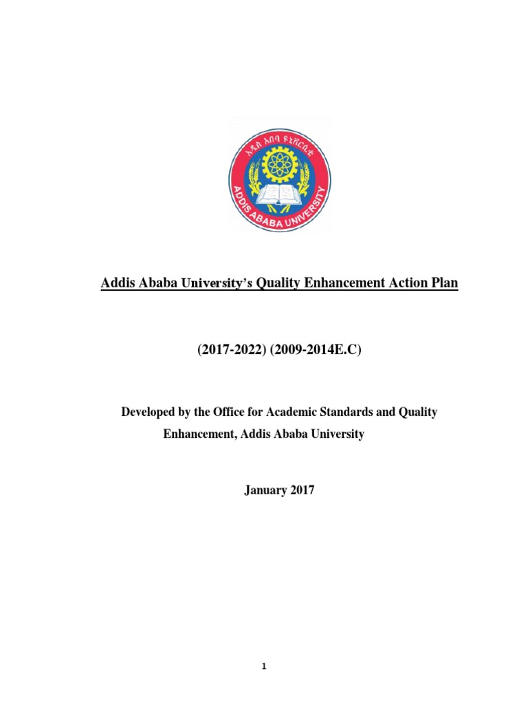 Quality Enhancement Action Plan AAU | PDF