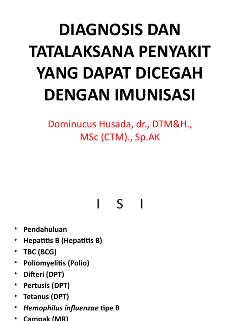 Materi DR RSUD DR - Soetomo - PD3I - Prof - Parwati | PDF