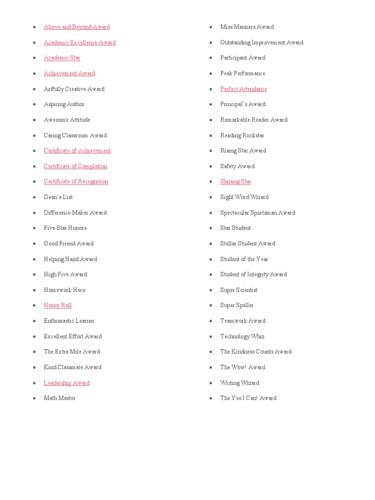 List of Ribbons I Found Hehehe | PDF | Learning | Cognition