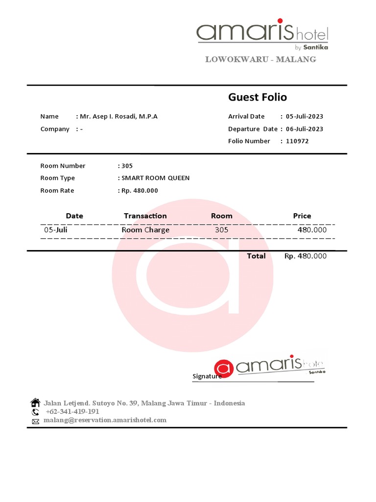 Invoice Amaris 2 | PDF