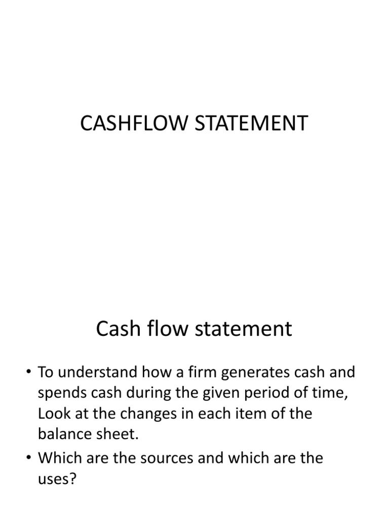 ACM 31 FM Lec 5 | PDF | Cash Flow Statement | Economies