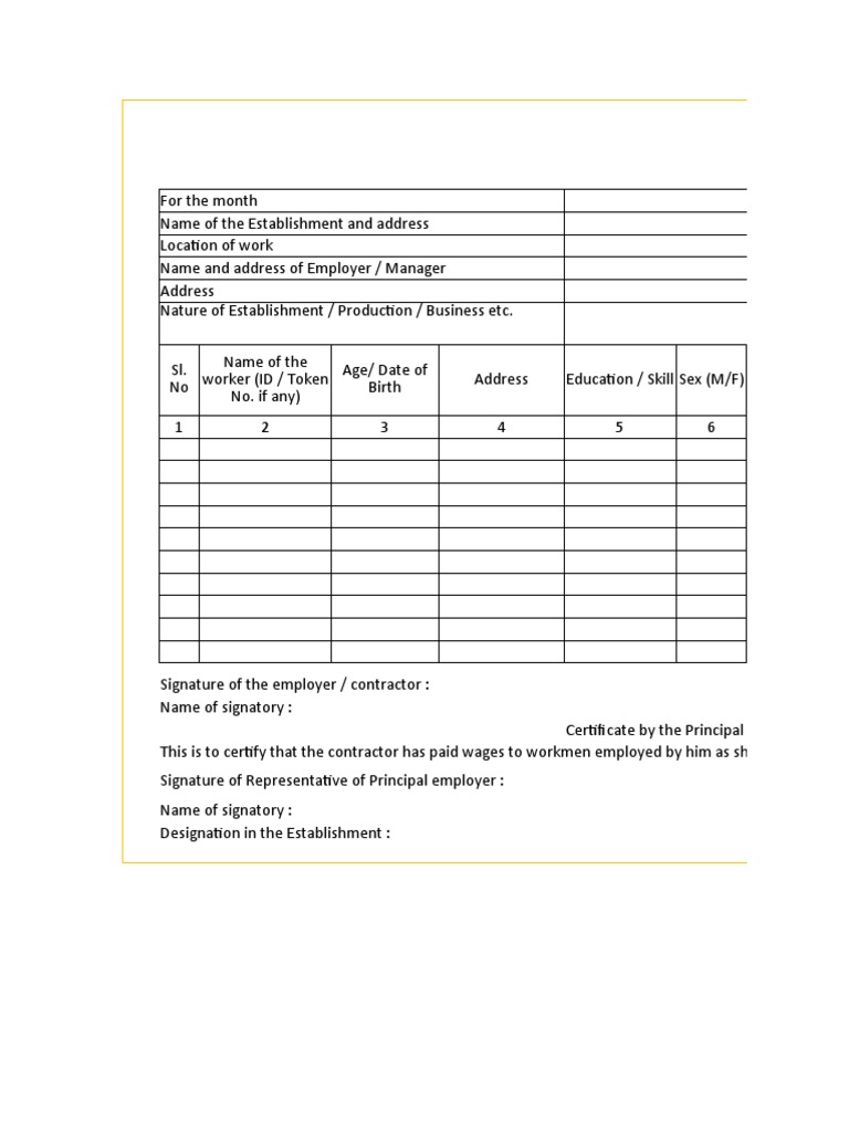 Integrated Register FORM III | PDF | Employment | Government