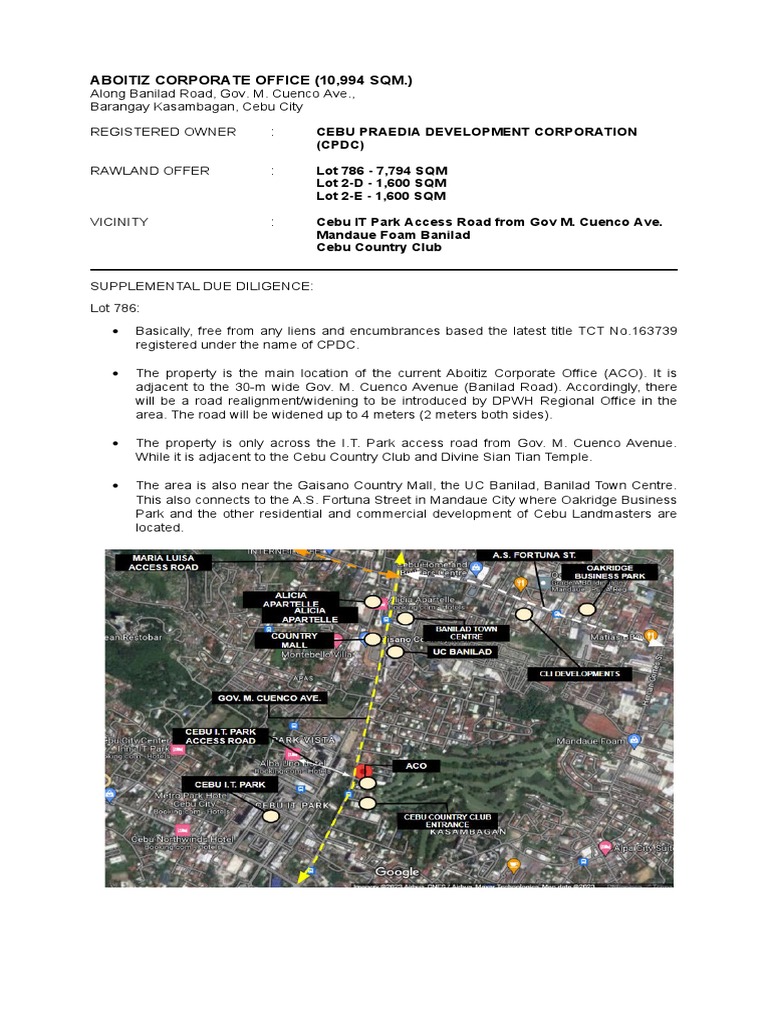 Supplemental Due Diligence for ACO Property | PDF | Natural Resources Law | Government