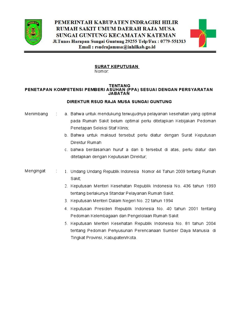 KPS.4 Kebijakkan Penetapan PPA | PDF