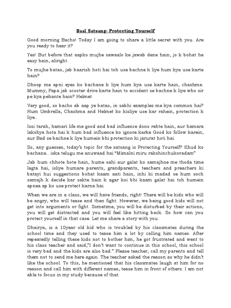 Protecting Yourself from Bad Influences | PDF | Classroom ...