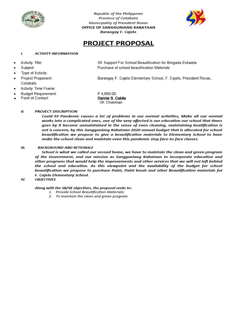 Bregada Eskwela Project Design | PDF