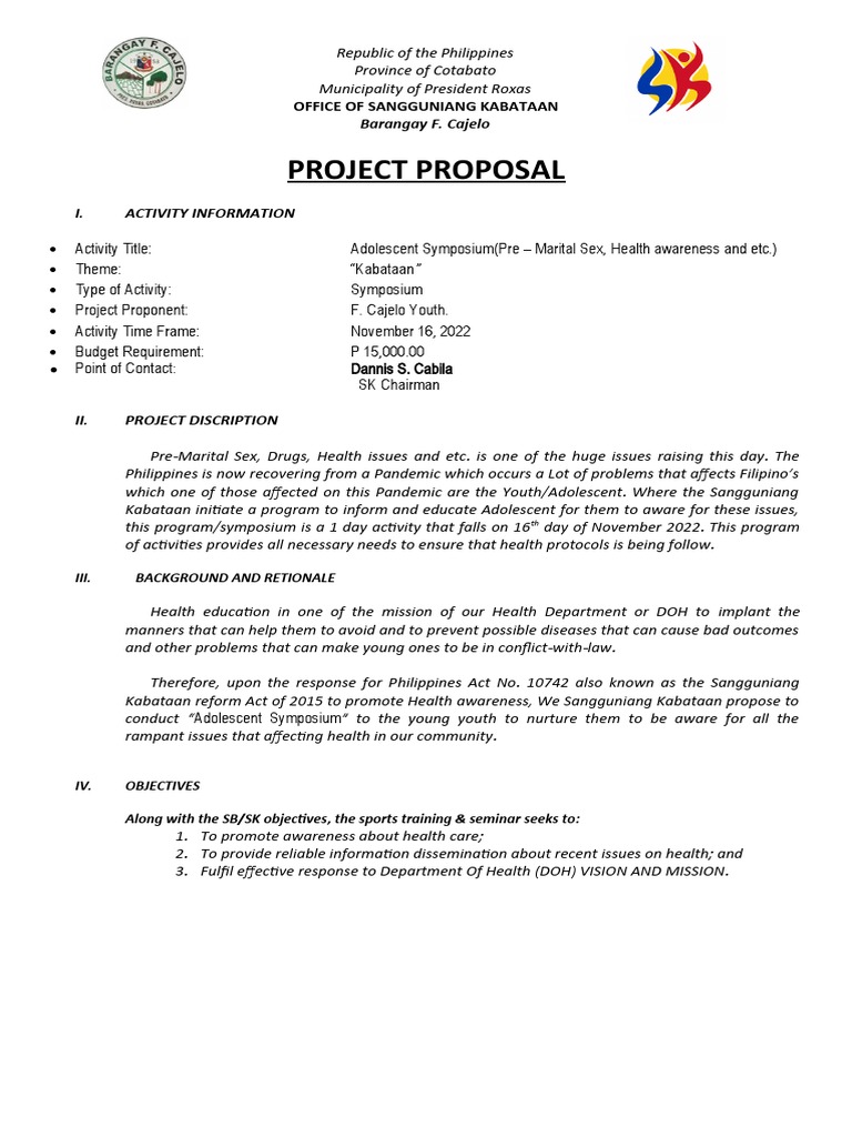 Adolescent PROJECT PROPOSAL | PDF | Health Care