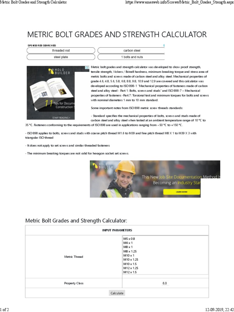 Bolt | PDF | Screw | Building Engineering