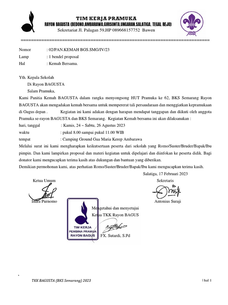Proposal Bagus 2023 Ok | PDF
