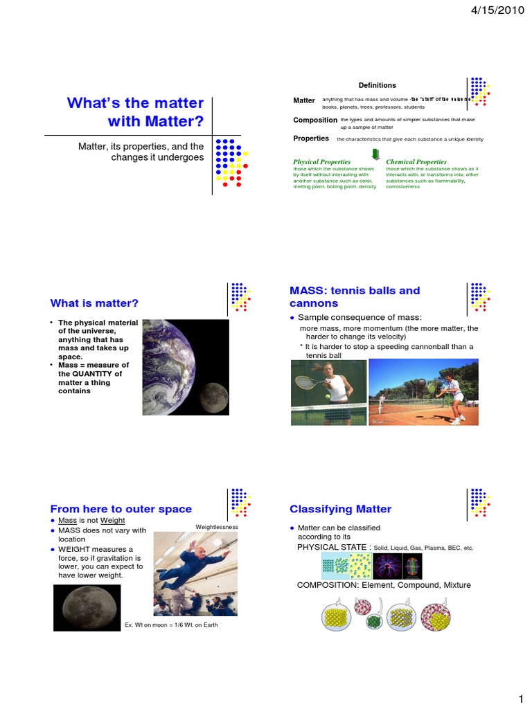 Understanding Matter and Its Properties | PDF