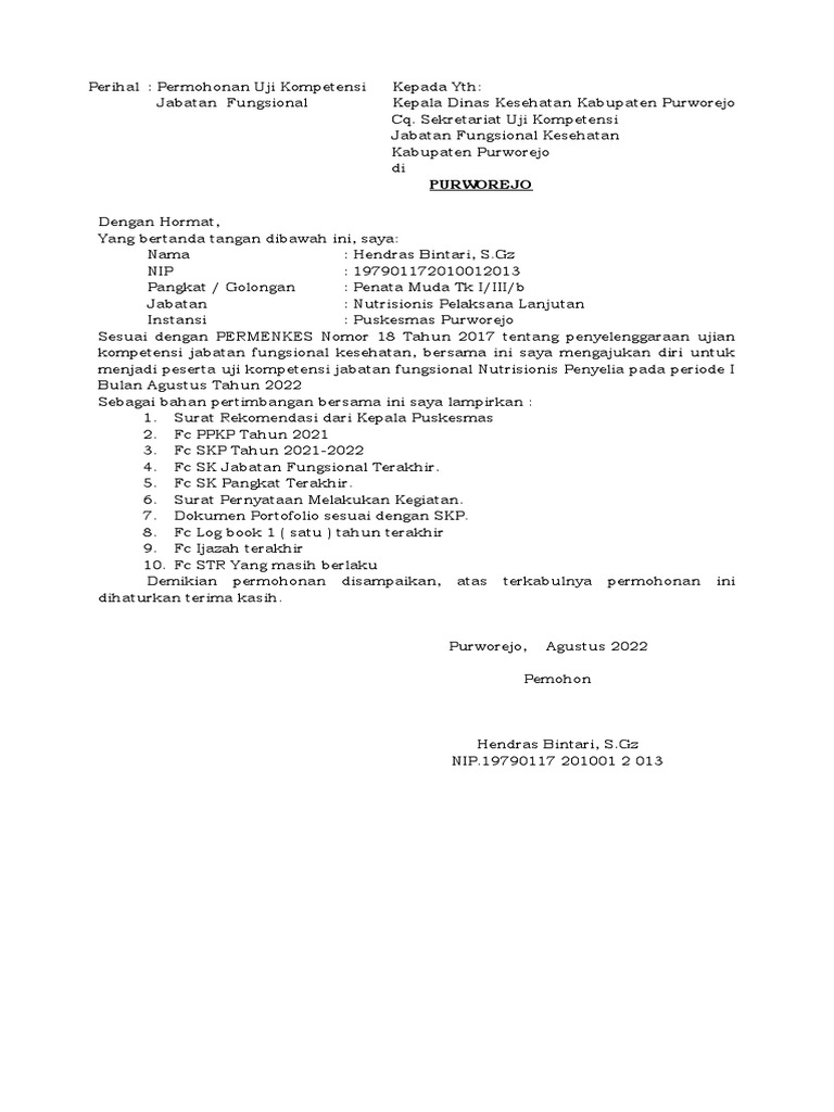 Surat Permohonan | PDF