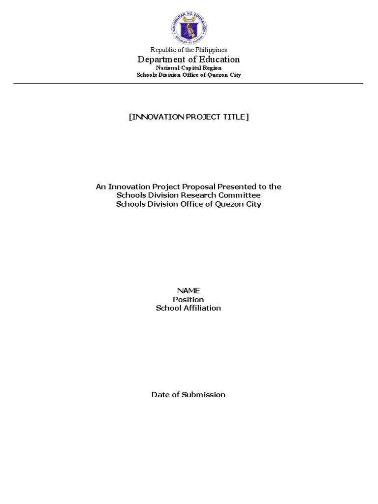 INNOVATION-Project-Proposal 2 | PDF